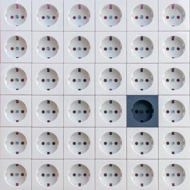 Electrical Socket Outlets Texture Stock Image - Image of mother ...