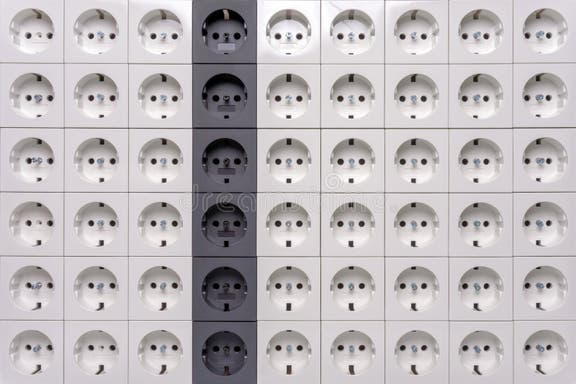 Electrical Socket Outlets Texture Stock Image - Image of electrical ...