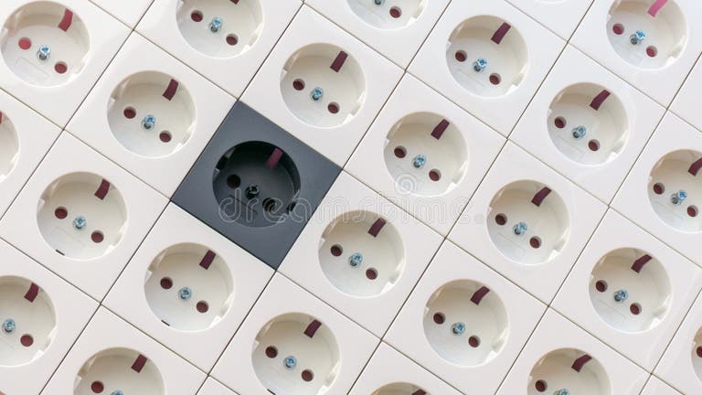 Electrical Socket Outlets Texture Stock Image - Image of communication ...