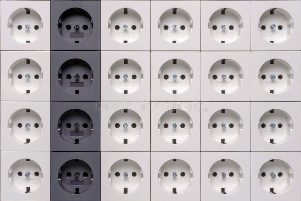 Electrical Socket Outlets Texture Stock Image - Image of negroid ...