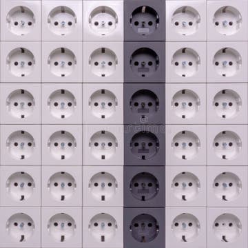 Electrical Socket Outlets Texture Stock Image - Image of minority ...