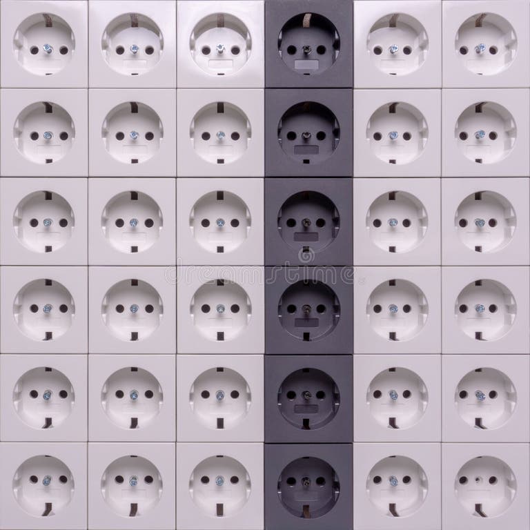 Electrical Socket Outlets Texture Stock Image - Image of minority ...