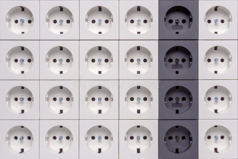 Electrical Socket Outlets Texture Stock Photo - Image of diagonal ...