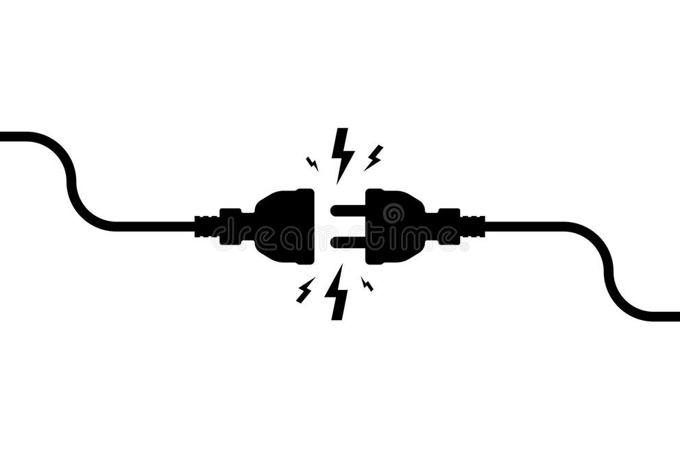 Electrical Socket with Plug. the Concept of Connection and ...