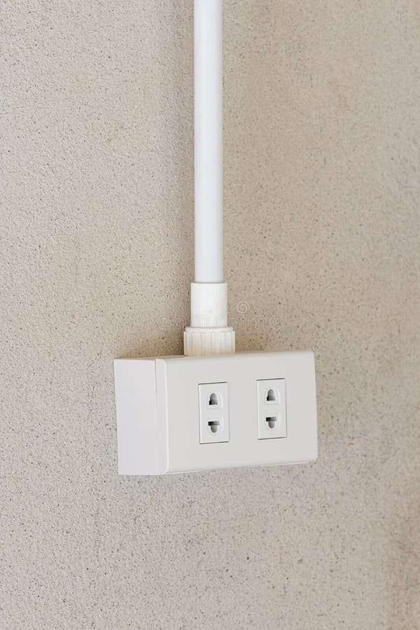 Electrical Socket Plug or Power Outlet. Stock Photo - Image of ...
