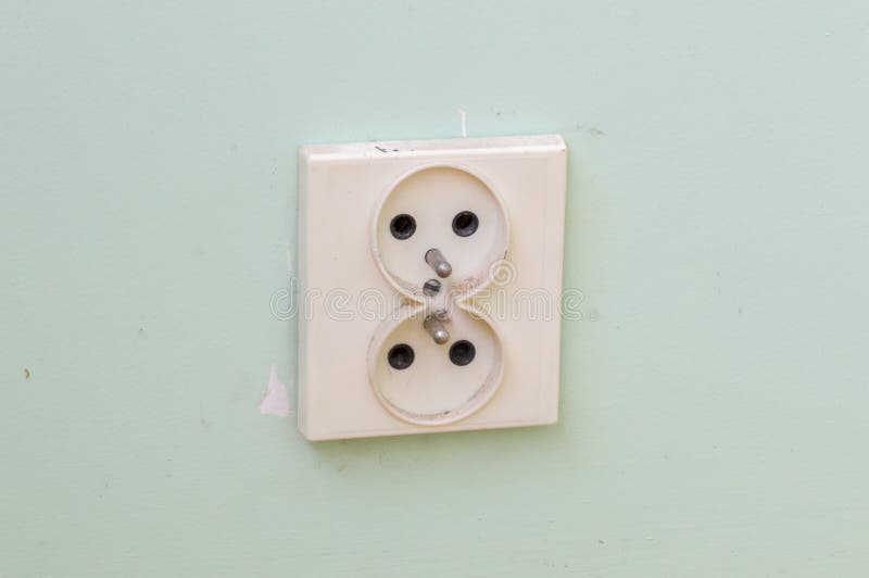 Electrical socket type E stock photo. Image of socket - 146878896