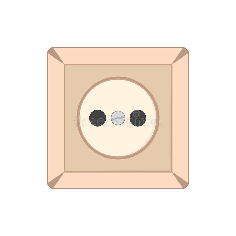 Electrical Socket. Vector Illustration in Flat Design. Stock Vector ...