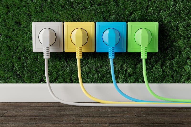 An Electrical Socket in the Wall in the Apartment of the House. Stock ...