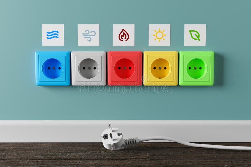 An Electrical Socket in the Wall in the Apartment of the House. Stock ...