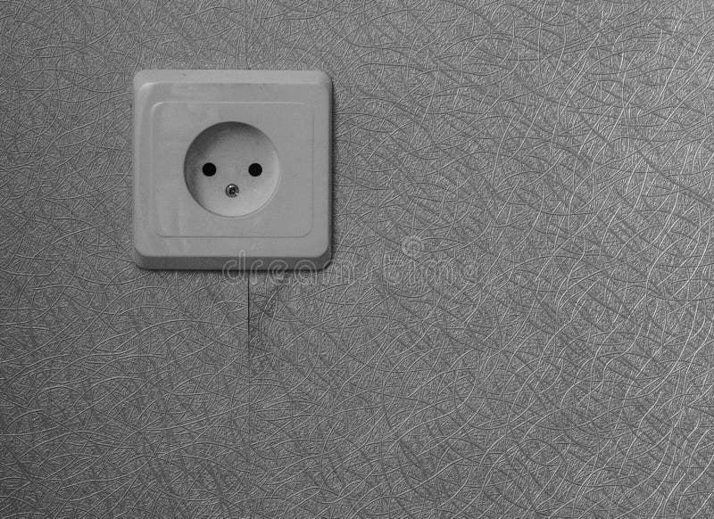Electrical Socket on the Wall Stock Image - Image of white, electrical ...