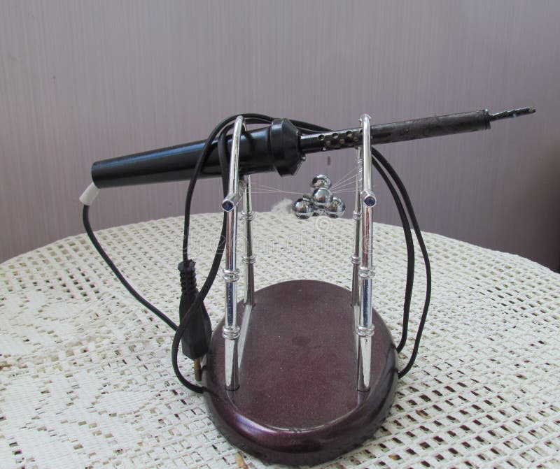 Electrical soldering iron stock image. Image of soldering - 93413161