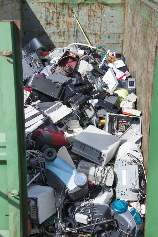 Electronic Waste for Recycling Stock Photo - Image of junk, electric ...