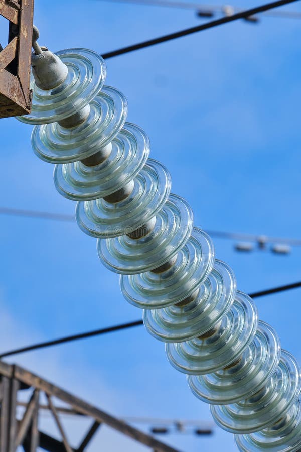 Electrical Station with Power Transformers and Measuring Elements ...