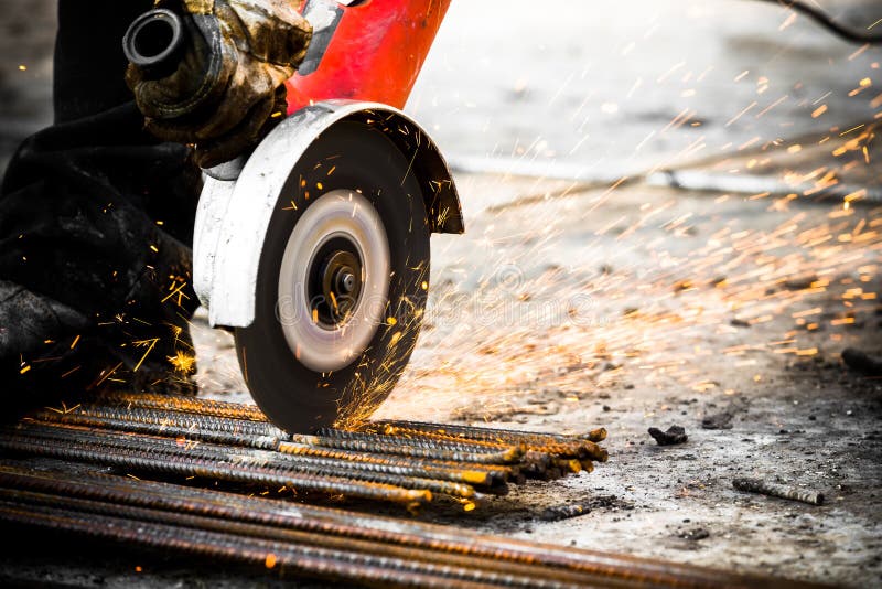 Electrical steel grinding stock photo. Image of light - 49594450