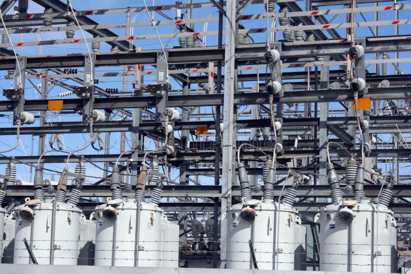 Electrical sub station stock photo. Image of highline - 4612758