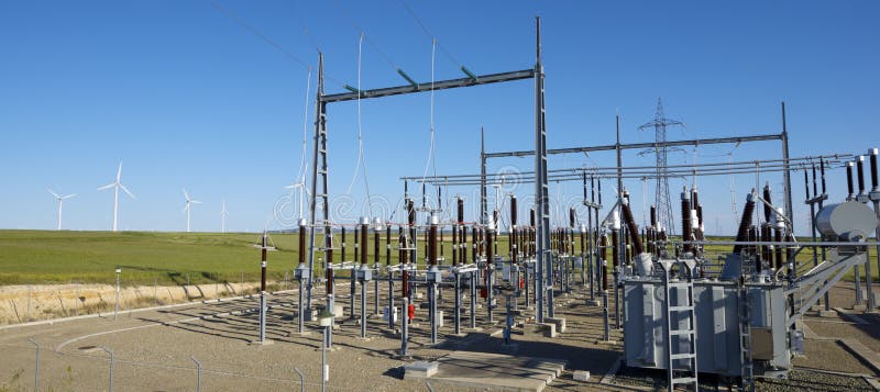 Electrical substation stock image. Image of infrastructure - 39497911