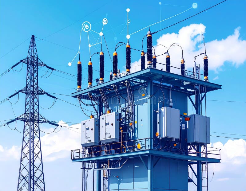 Substation Framework Stock Illustrations – 159 Substation Framework ...