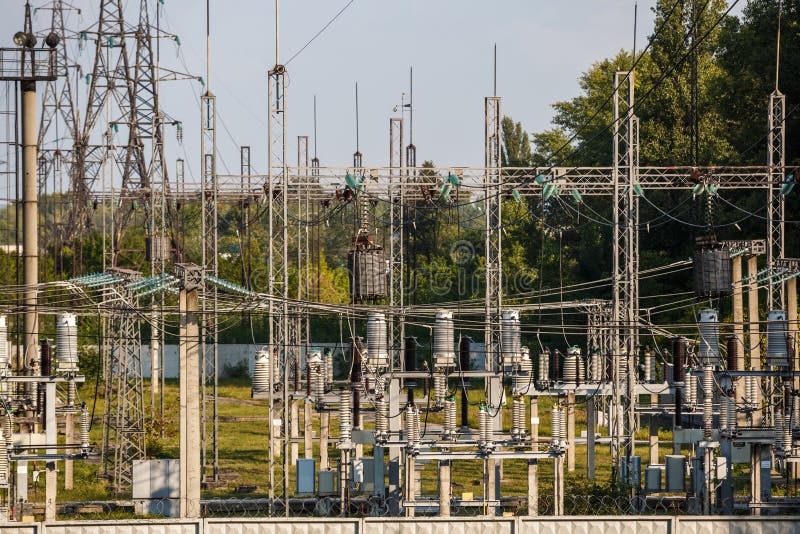Electrical Substation and Components Stock Photo - Image of circuit ...