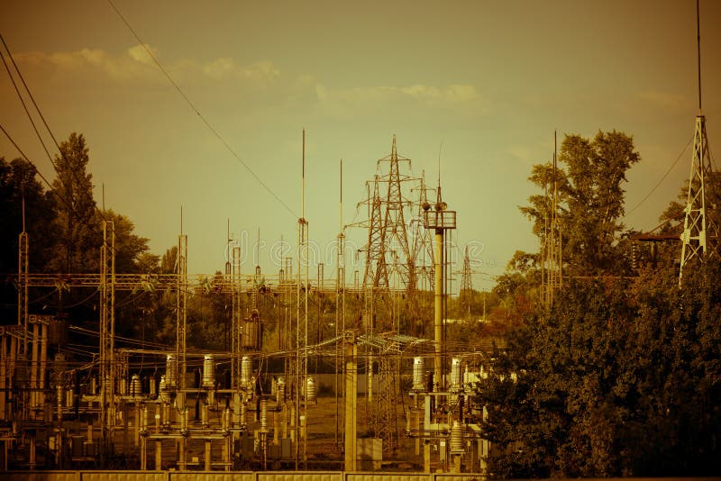 Electrical Substation and Components Stock Photo - Image of power ...