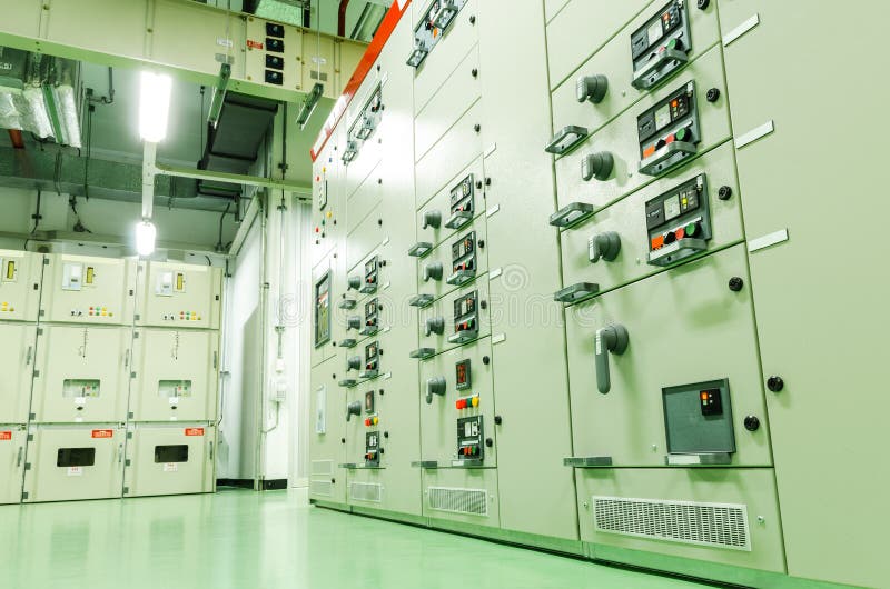 Electrical Substation Control Room Stock Photo - Image of amperage ...