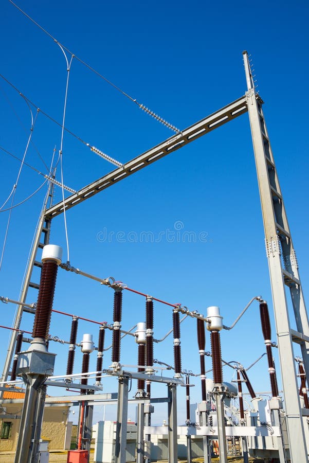 Electrical Substation for Energy Distribution Stock Image - Image of ...