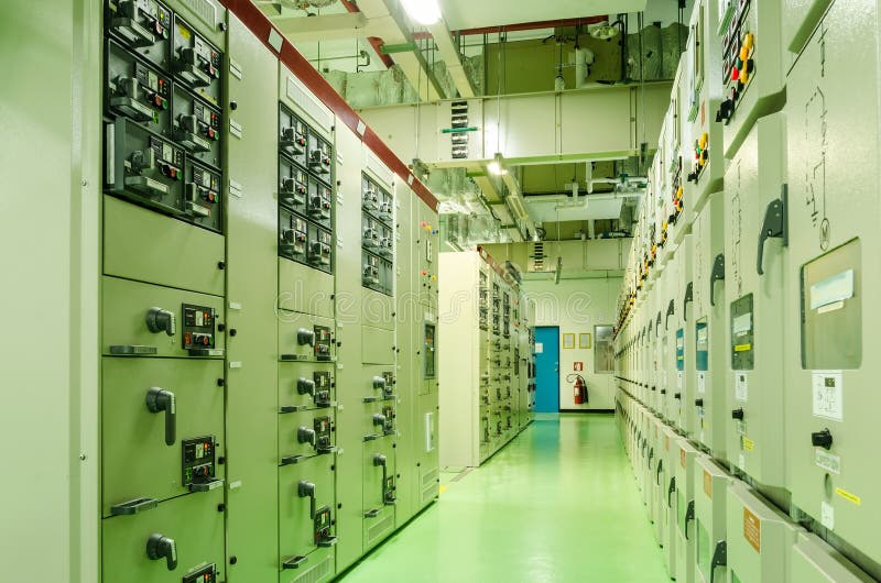 Electrical Substation Industrial Plant Stock Photo - Image of control ...