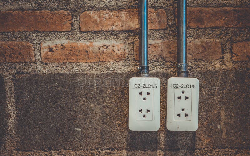 Electrical Supply Plug on Wall Editorial Photo - Image of outlet ...