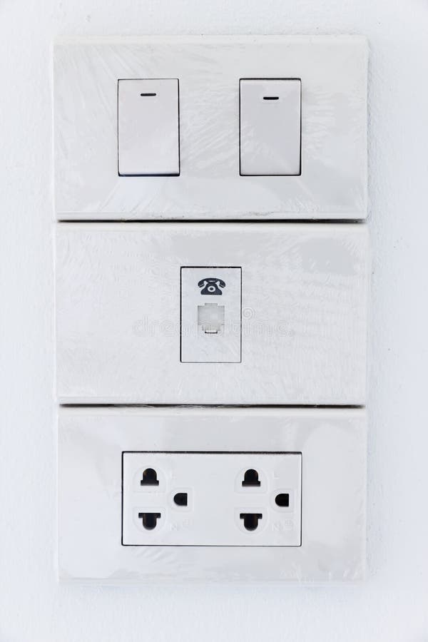 Electrical switch and plug stock photo. Image of industry - 74688876