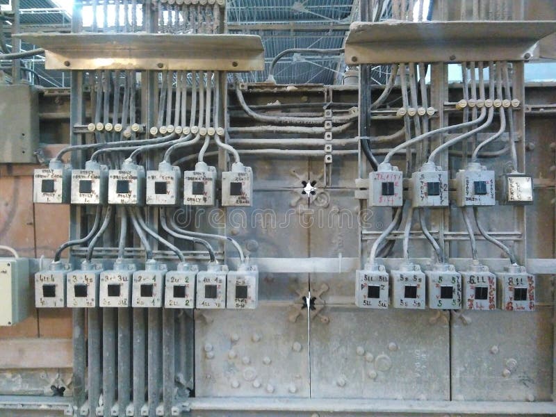 Electrical Switches in the Factory Stock Image - Image of switches ...