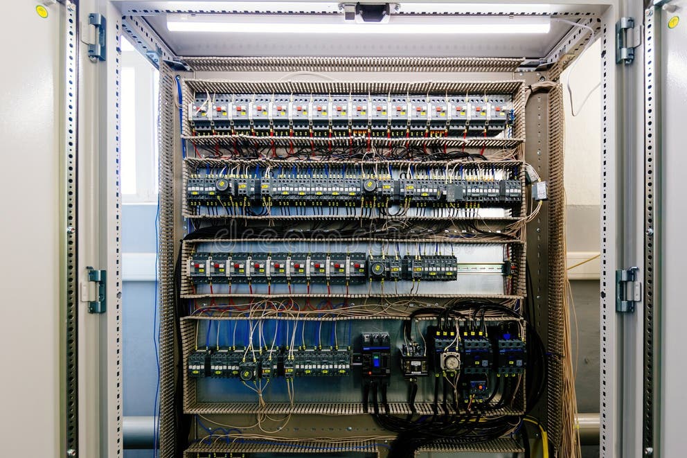 Electrical Switchgear Equipment in the Switchgear Cabinet Stock Photo ...