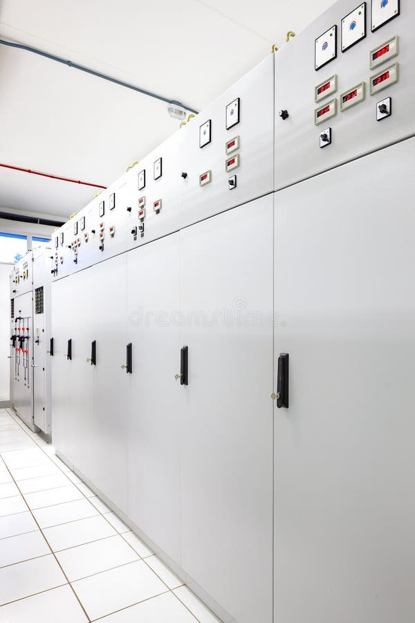 An Electrical Switchgear Room Stock Image - Image of management, panels ...