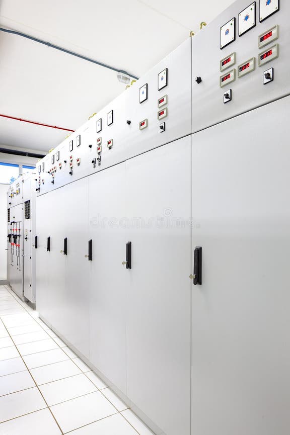 An Electrical Switchgear Room Stock Image - Image of management, panels ...