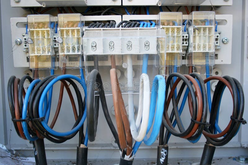 Electrical System, Power Meter Installation Stock Photo - Image of ...