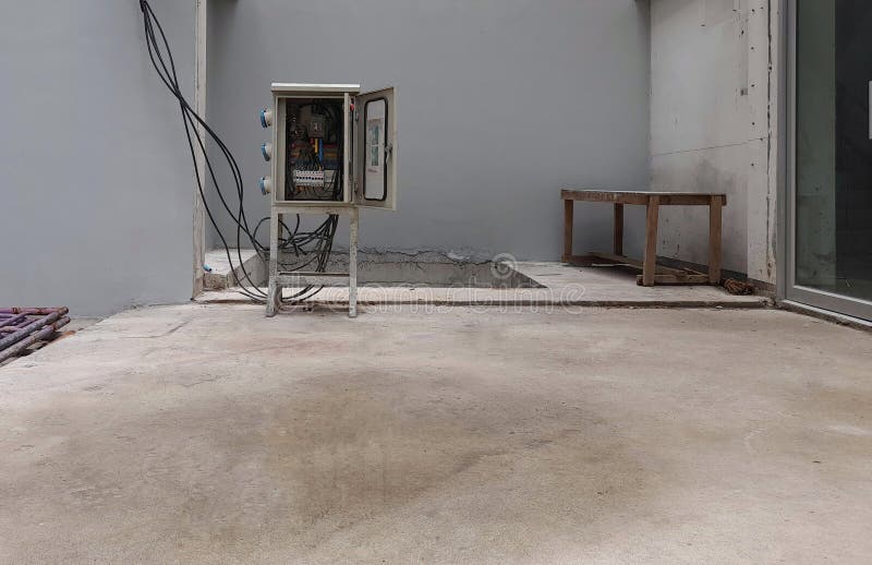 Electrical Systems in the Construction Area, Inside the Construction ...