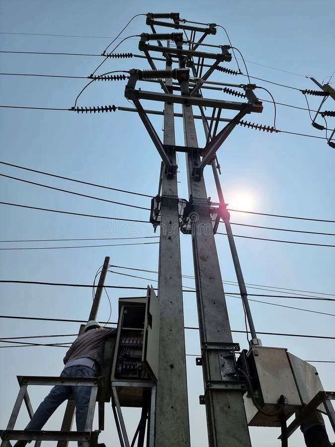 115kV Load Break Switch Control Cubicle for Operation Stock Photo ...