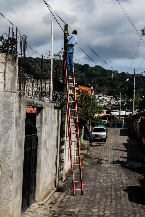 Electrical technician editorial photography. Image of technician ...