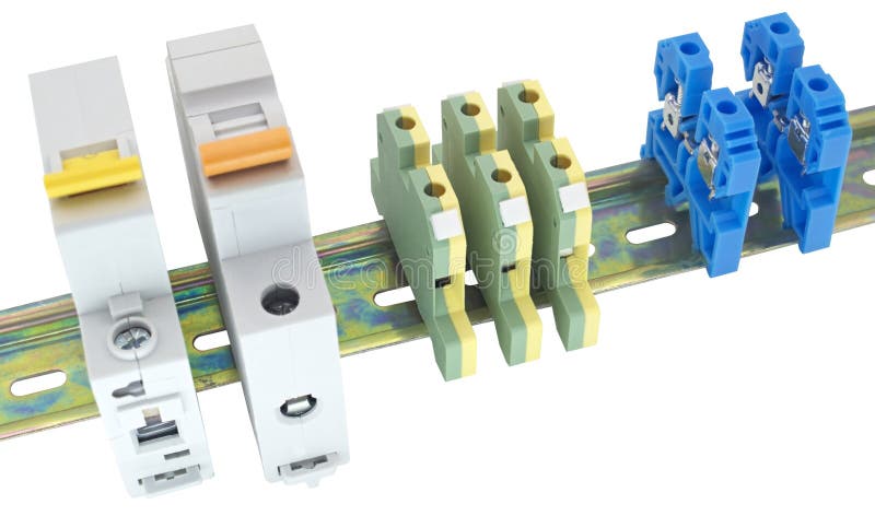 Electrical Terminal Blocks Different Types Stock Photo - Image of ...
