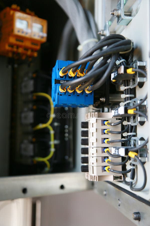Electrical Terminal in Junction Box and Service by Technician ...