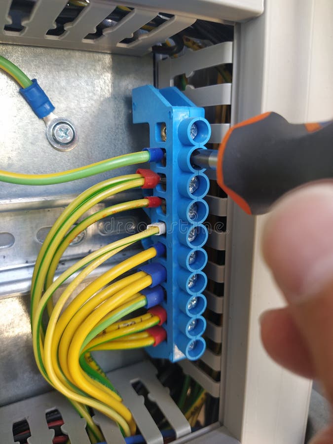 Electrical Terminal Repair Connect Stock Image - Image of protectearth ...