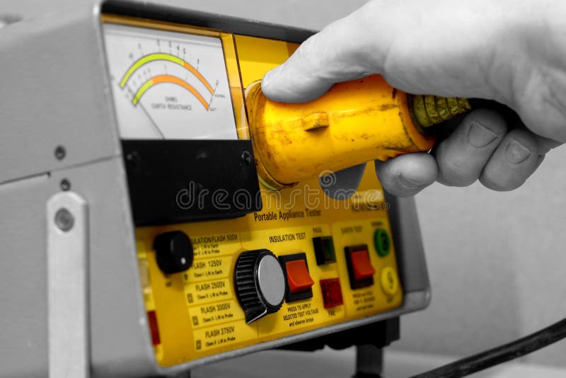 Electrical Test Engineering and Testing of Relay Equipment Stock Photo ...