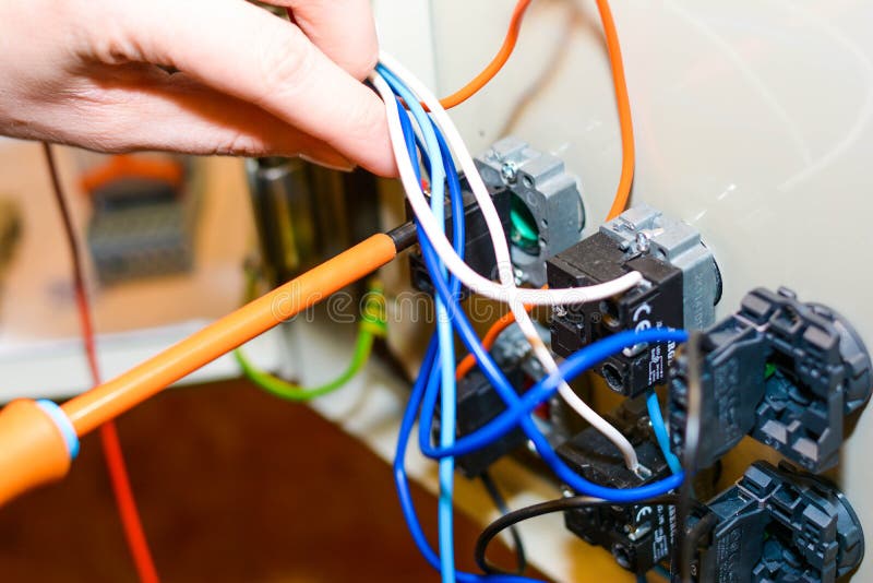 Electrical things stock image. Image of battery, button - 50795077