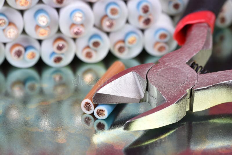 Electrical Tool and Cable Close-up Stock Image - Image of colorful ...