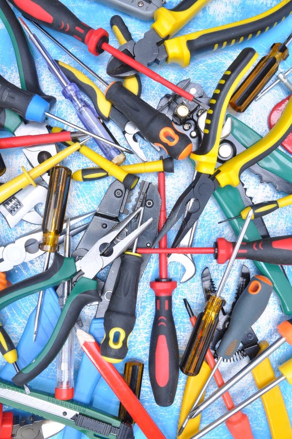 Electrical Tool for Use in Electrical Installations Top View Stock ...