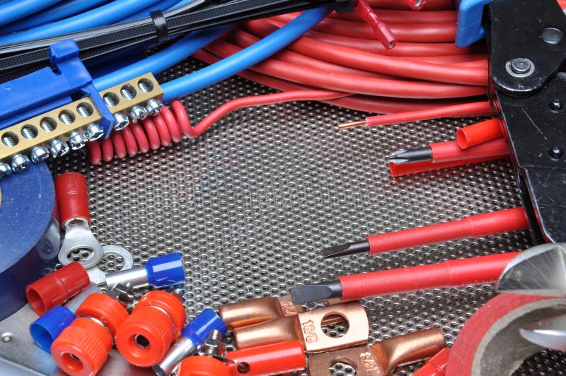 Electrical Tools, Component and Cables Stock Photo - Image of component ...