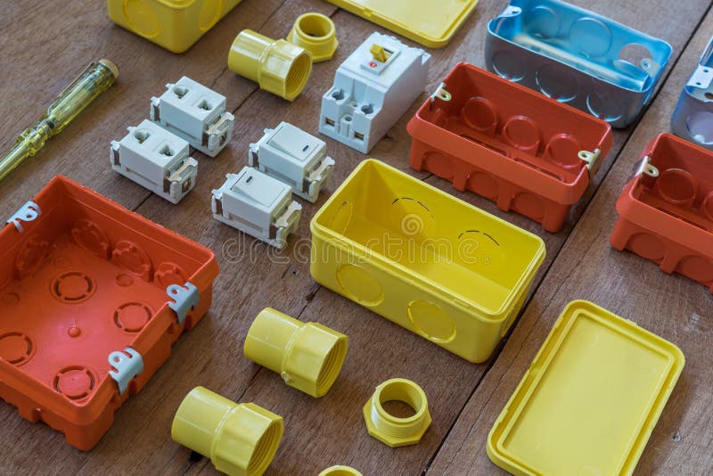 Electrical Tools for Construction Stock Image - Image of electric ...