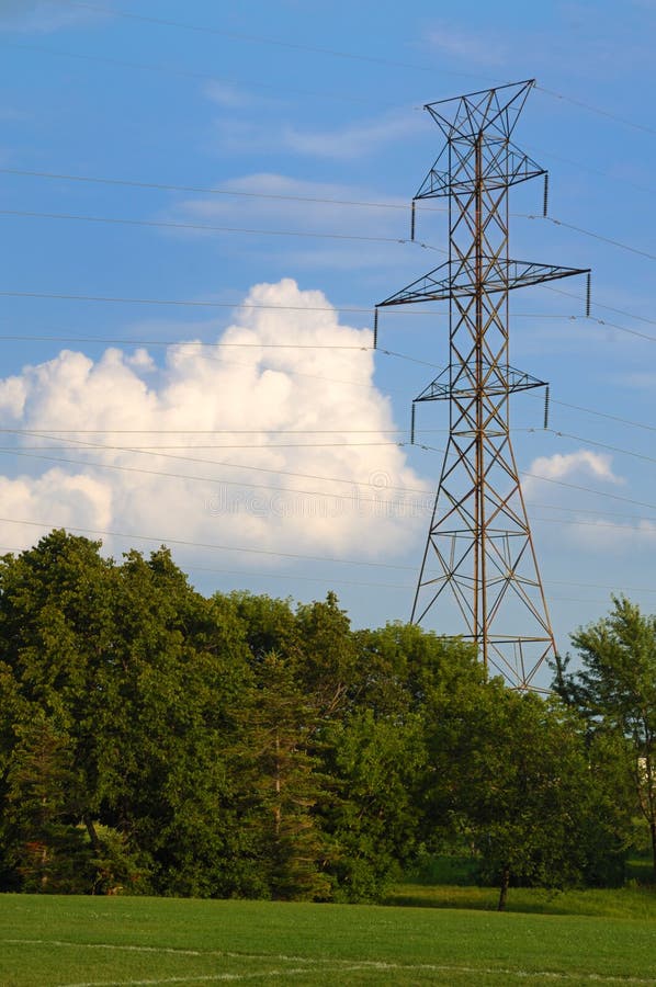 Electrical Tower stock image. Image of cable, cloud, power - 11114039