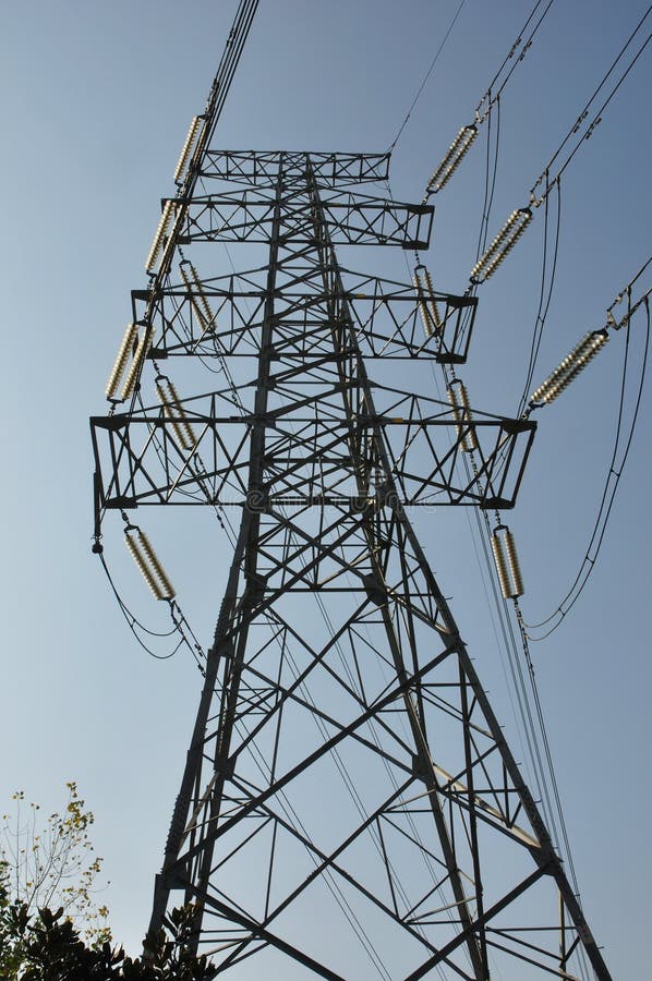 Electrical tower stock image. Image of convey, powerful - 17300243