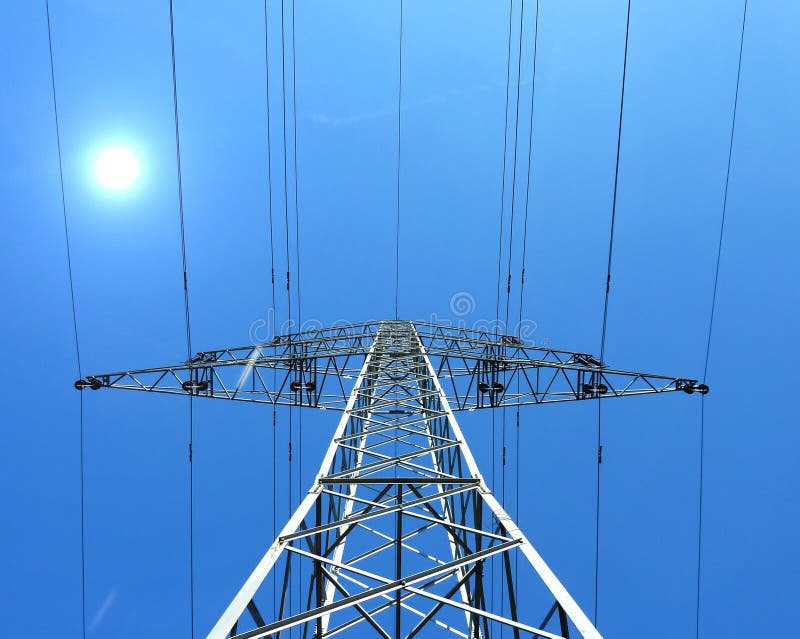 Electrical tower stock photo. Image of transmission, light - 19011128