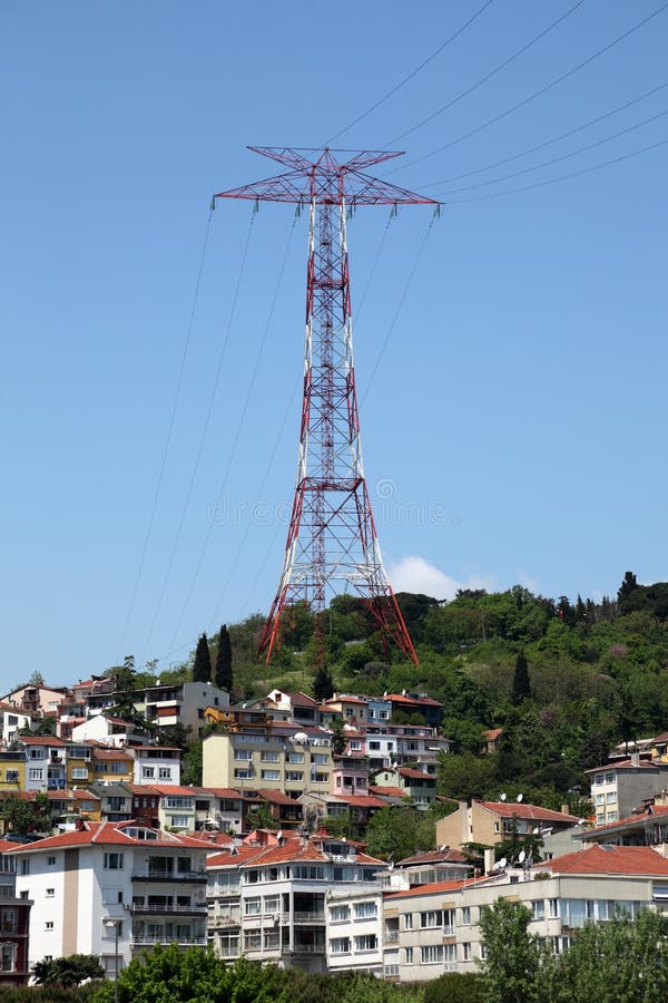 Electrical tower stock photo. Image of line, vertical - 20492268