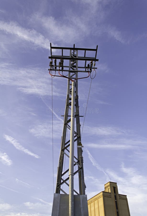 Electrical tower stock image. Image of generating, metal - 26747881
